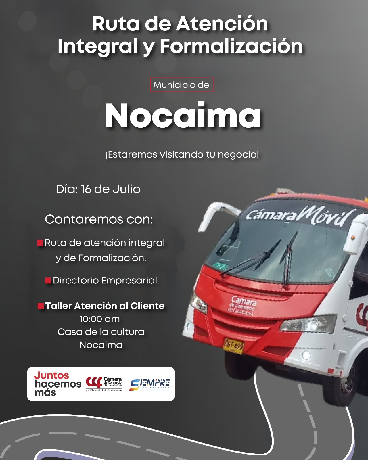 La Ruta de Atencion Integral y Formalizacion llega a Nocaima
